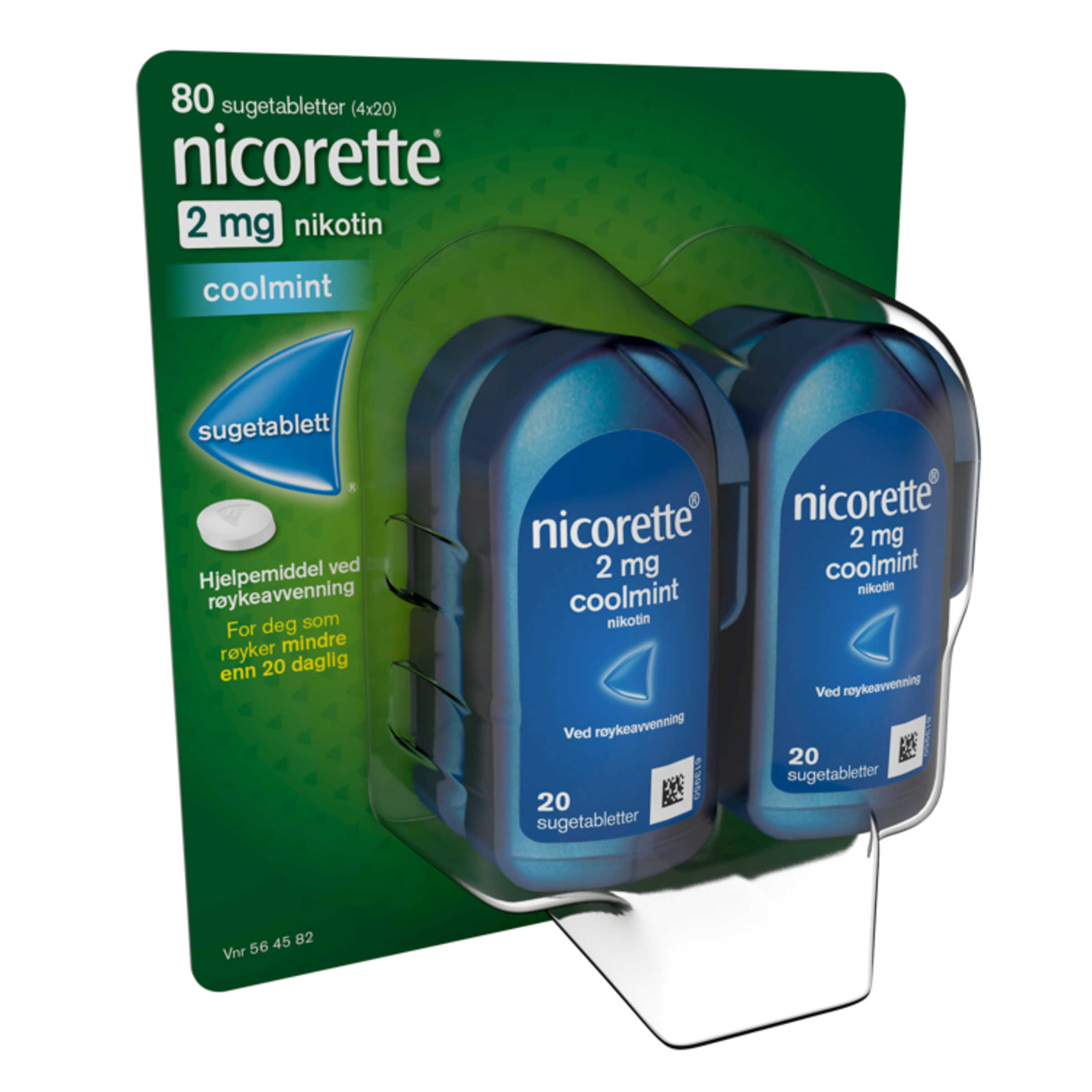 Nicorette - Coolmint 2mg 80stk | Meny.no