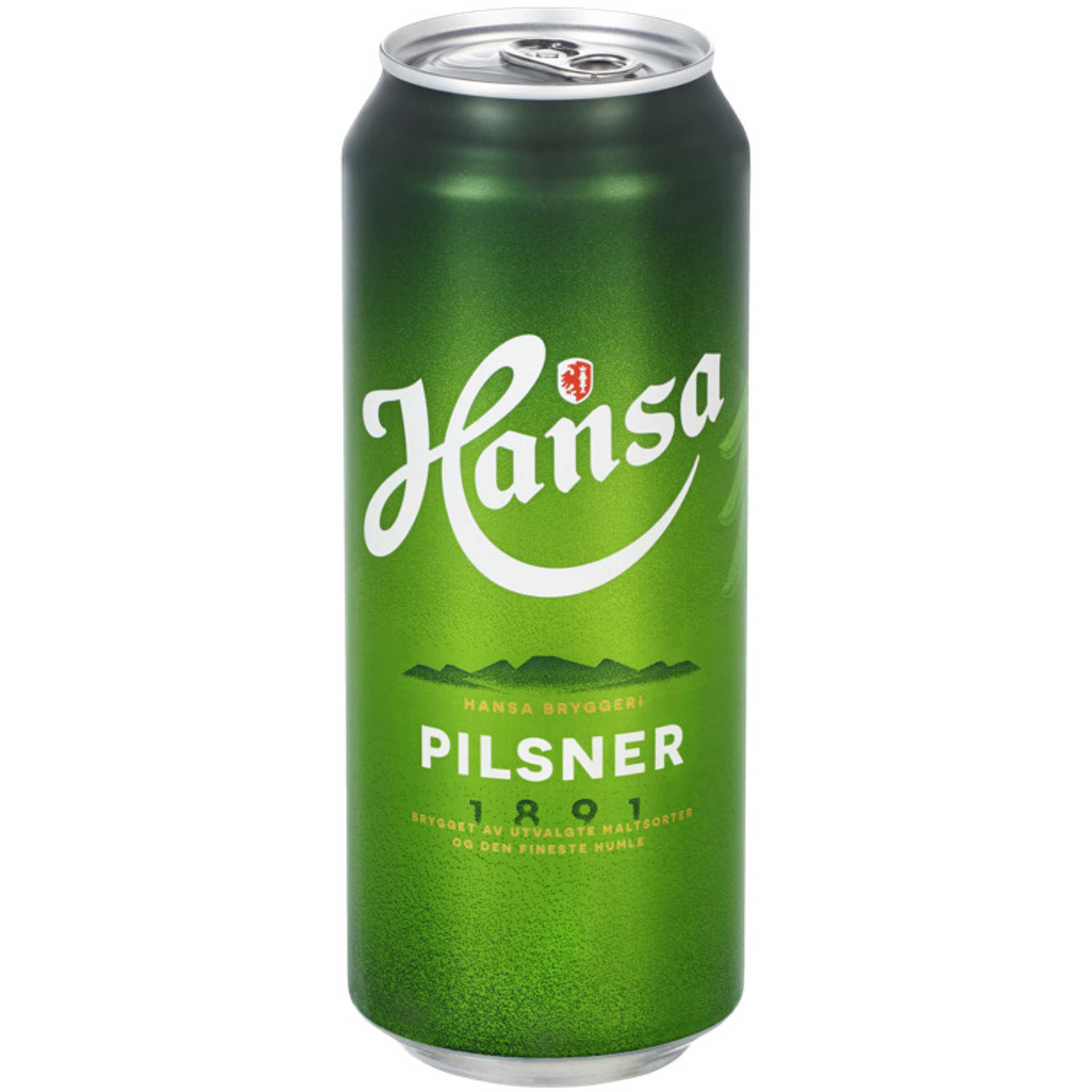 Hansa Pilsner - 0,5l boks | Meny.no