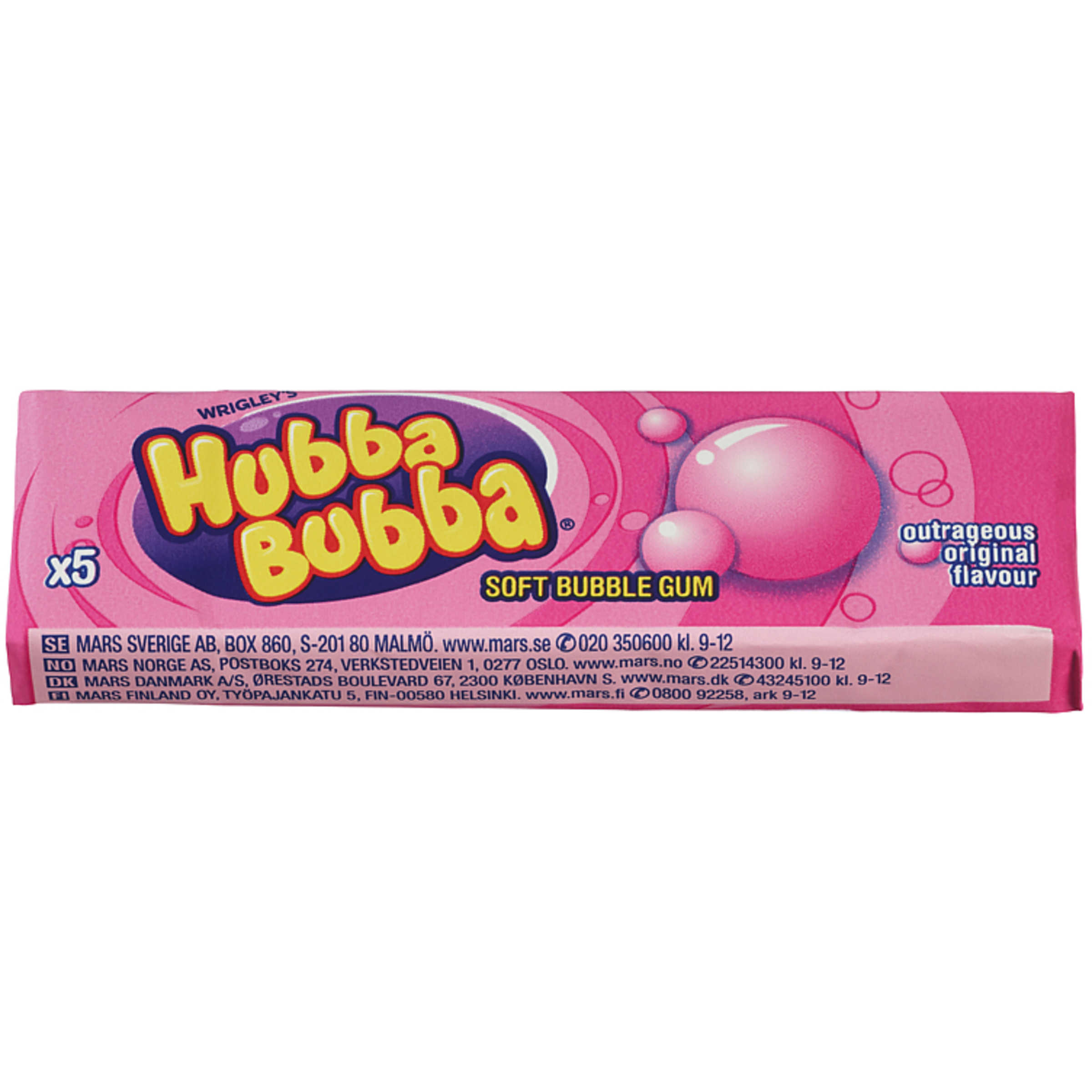 Hubba Bubba Original Fruits 35g Menyno