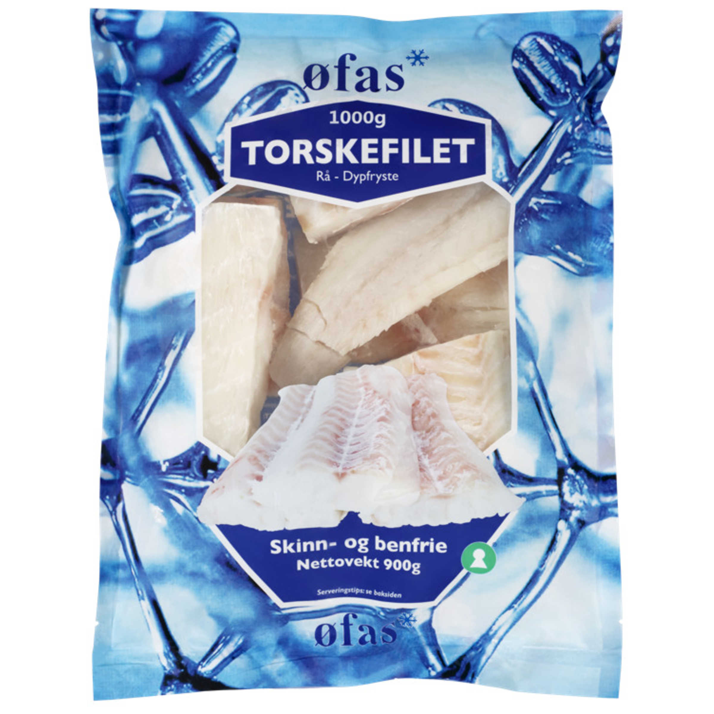 Torskefilet - Naturell 1kg Øfas | Meny.no