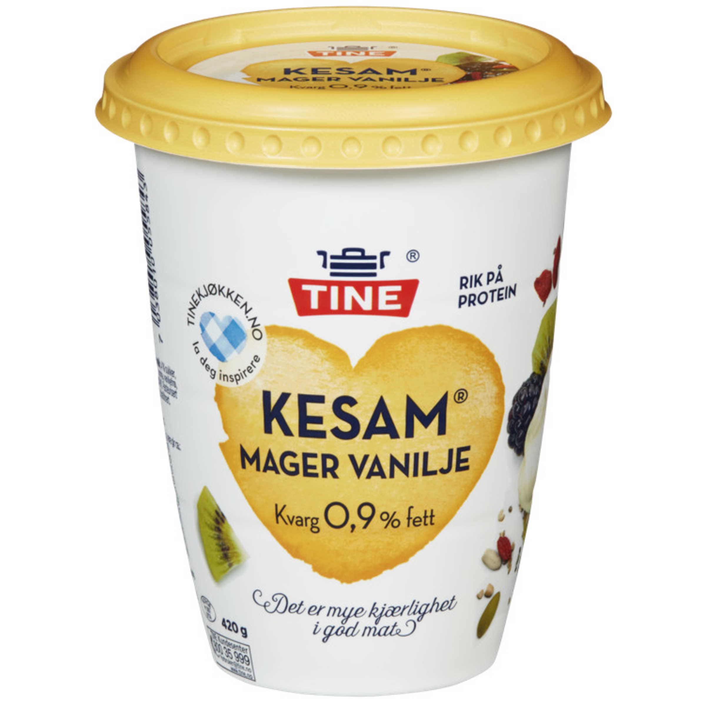 Kesam Mager - Vanilje 420g Tine | Meny.no