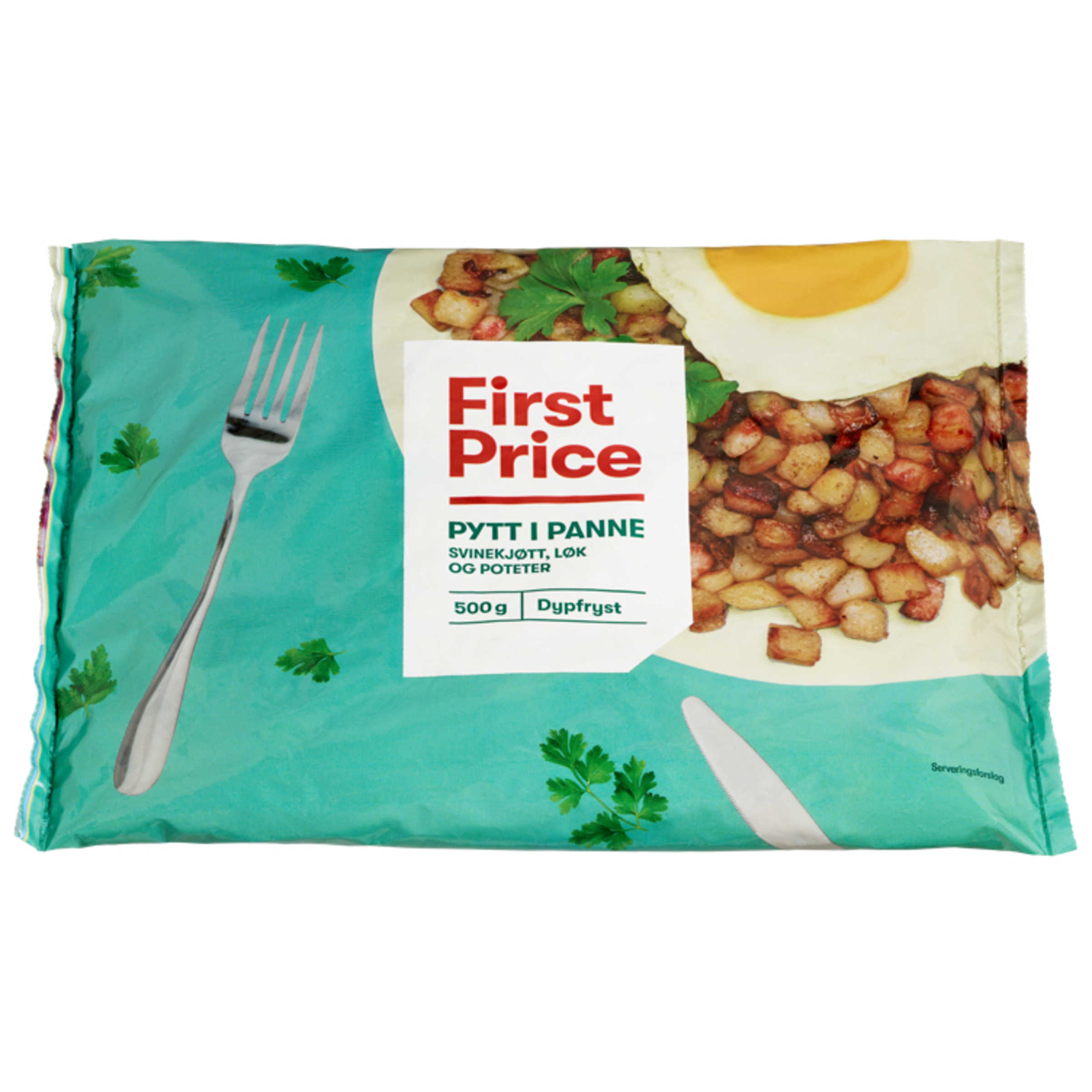 Pytt i Panne - Skinke 500g First Price | Meny.no