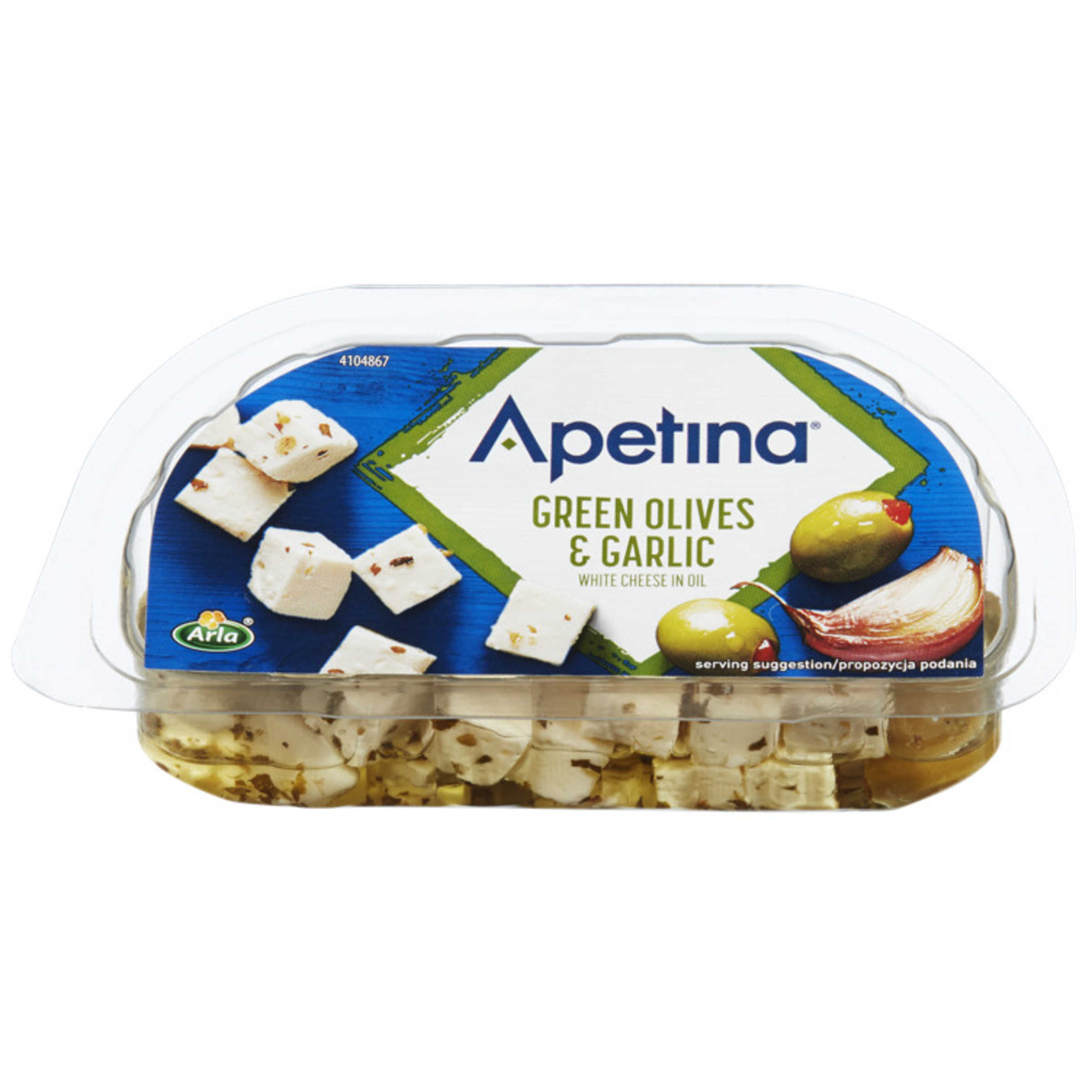 Apetina Snack - Hvitløk/Oliven 100g Arla | Meny.no