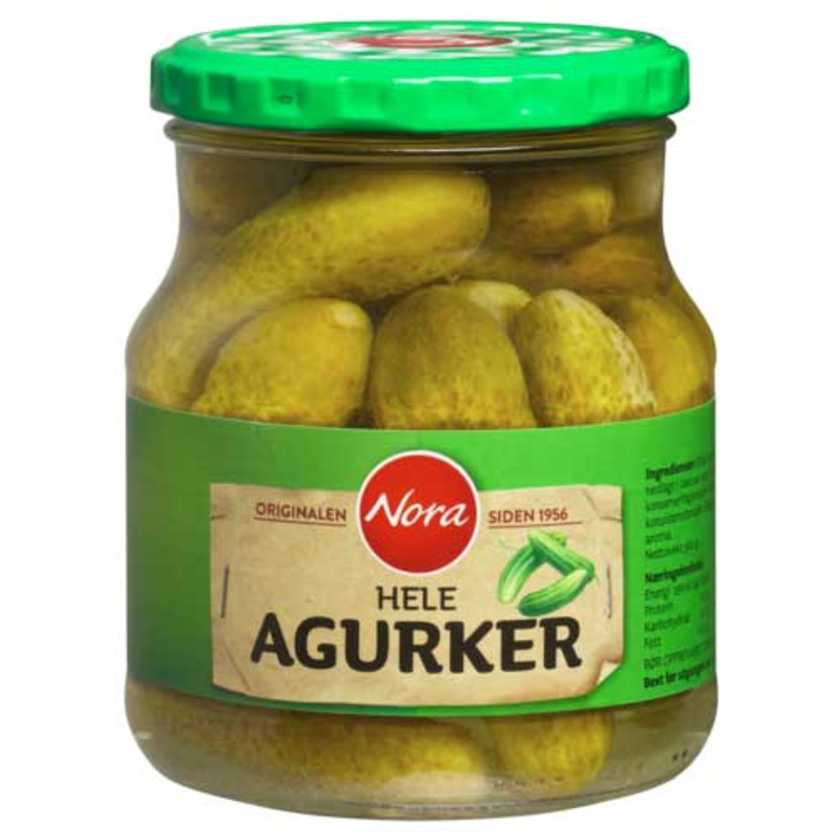 Agurker - Hele 580g Nora | Meny.no