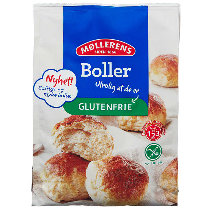 Boller Bakemix - Gl.Fri 525g Møllerens | Meny.no
