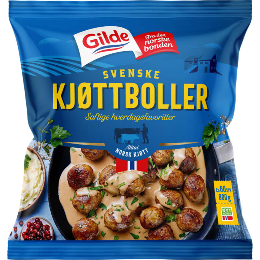 Kjøttboller - Svenske Stekte 800g Gilde | Meny.no