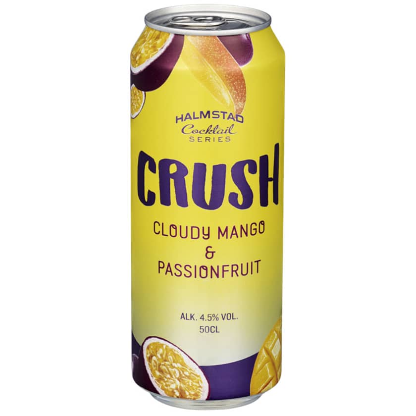 Halmstad Cider - Crush Mango Passion 0,5l boks | Meny.no