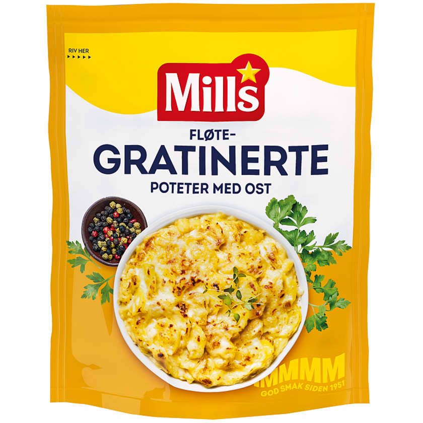 Gratinerte Poteter - m/Ost 113g Mills | Meny.no