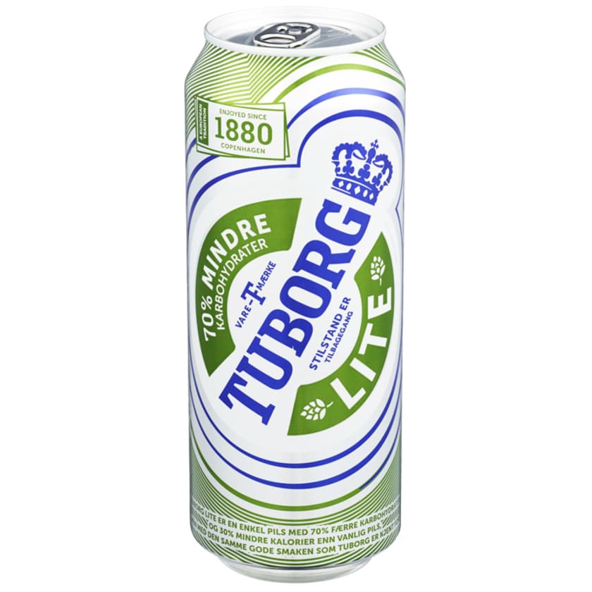 Tuborg Lite - 0,5l boks | Meny.no