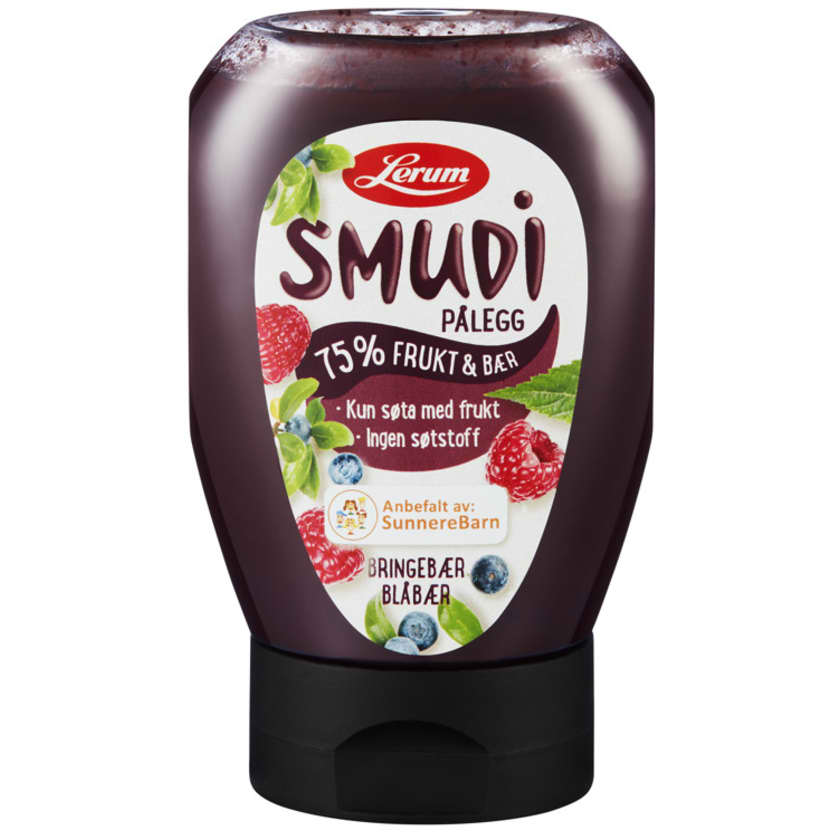 Smudi Pålegg - Bringebær/Blåbær 265g Lerum | Meny.no
