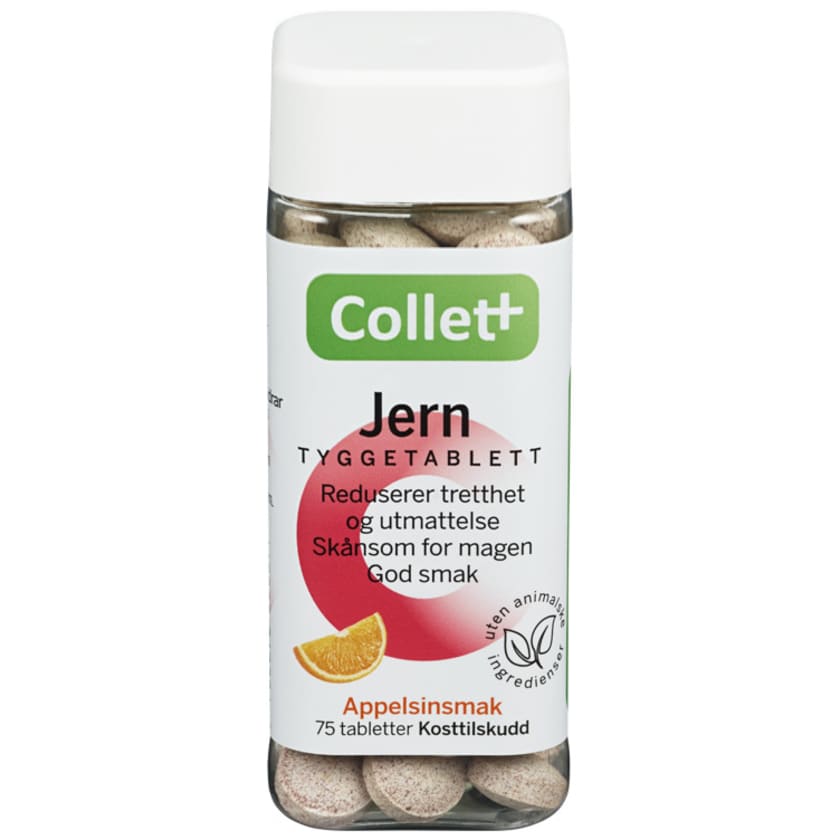 Jern Tyggetablett - 75stk Collett | Meny.no