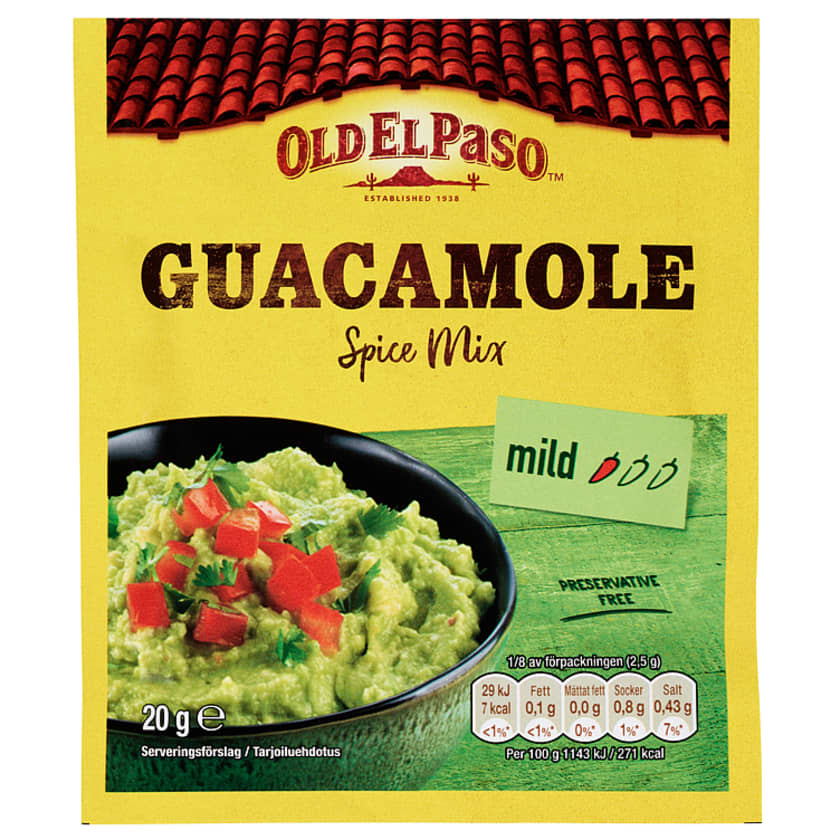 Spice Mix - Guacamole 20g Old El Paso | Meny.no