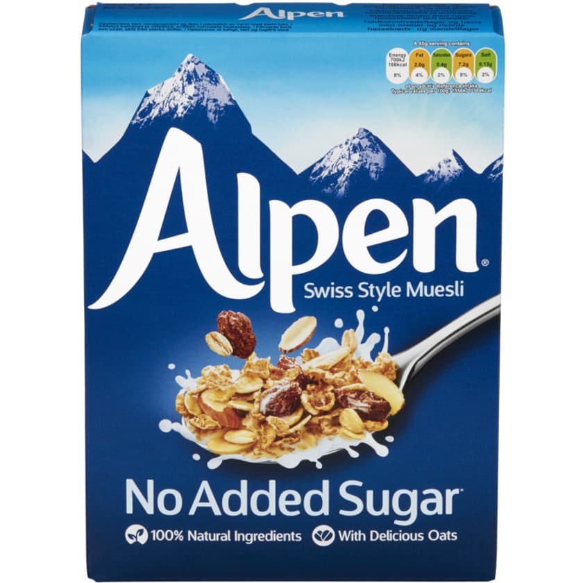 Alpen Musli - uten Sukker 560g | Meny.no