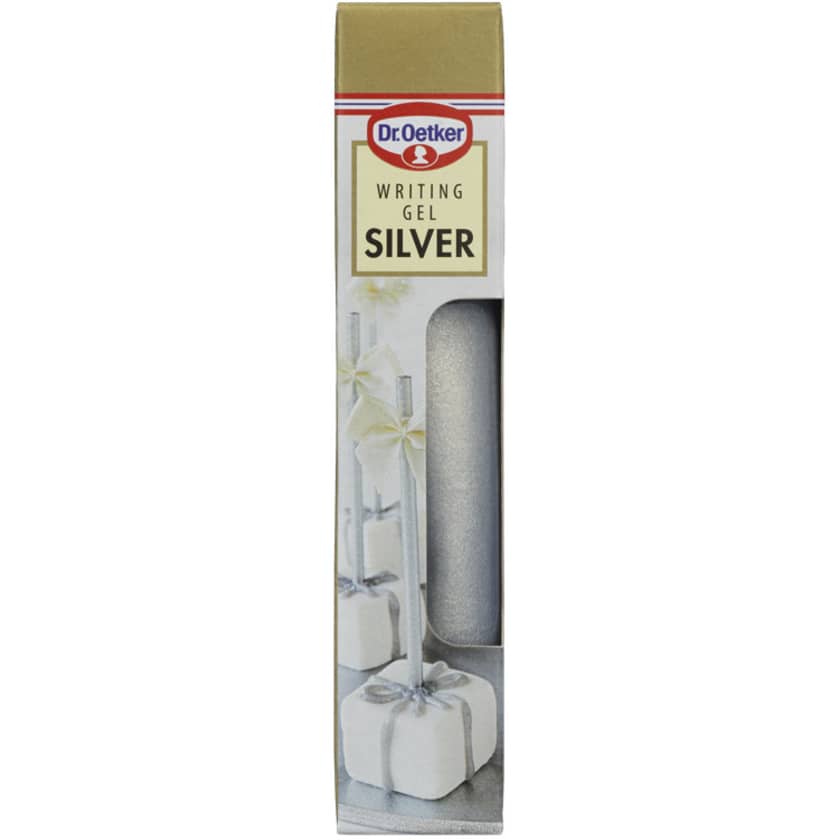 Writing Gel - Silver 19g Dr.Oetker | Meny.no