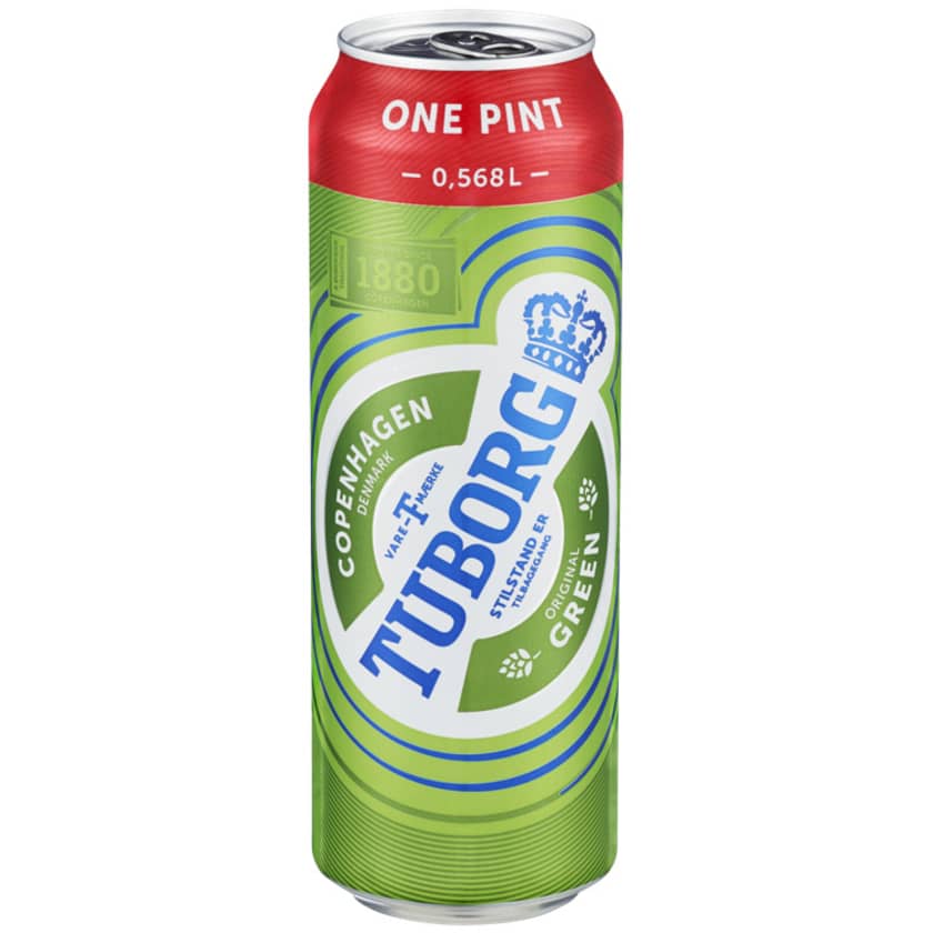 Tuborg Grøn - Pint 0,568l boks | Meny.no