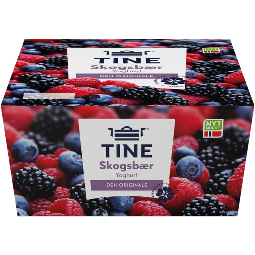 Yoghurt Skogsbær - 4x150g Tine | Meny.no