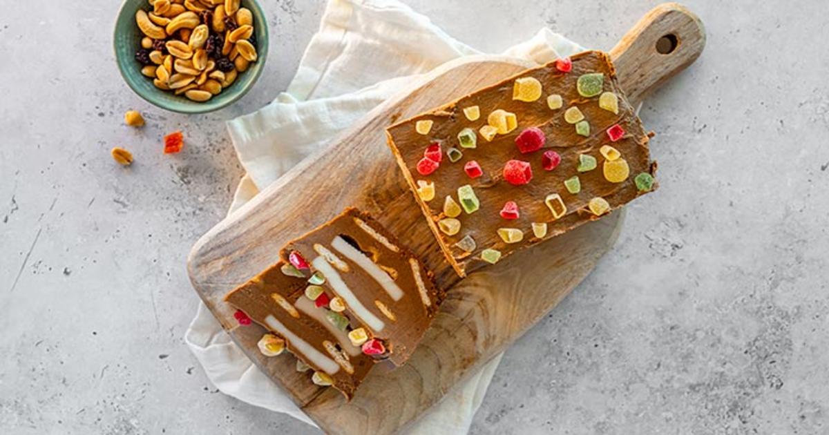 Delfiakake med salte kjeks