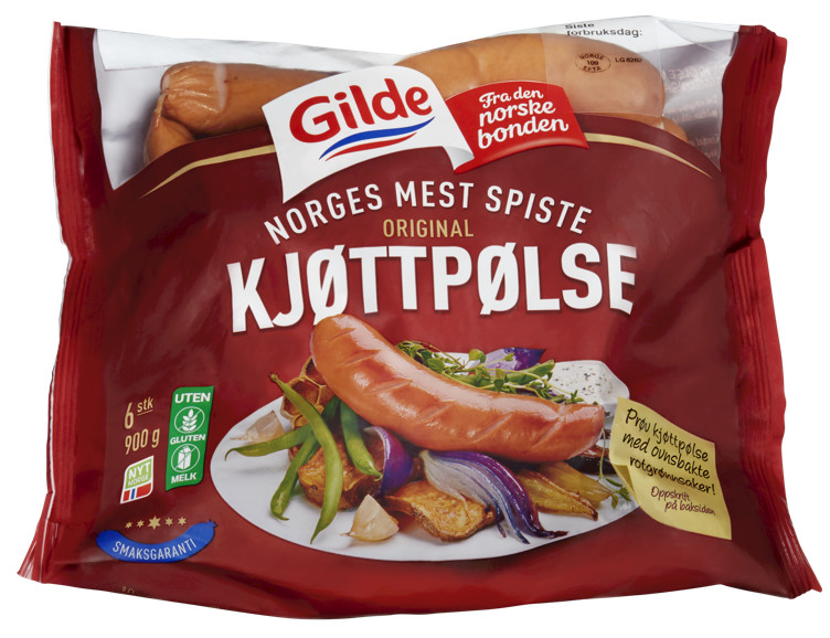 Kjøttpølse Original 900g Gilde - 🧾Kassalapp