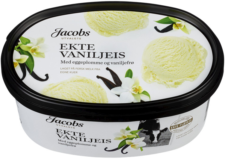 Vaniljeis Ekte 0,7l Jacobs Utvalgte - 🧾Kassalapp