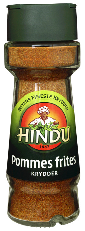 Pommesfrit.Krydder 74g glass Hindu - 🧾Kassalapp
