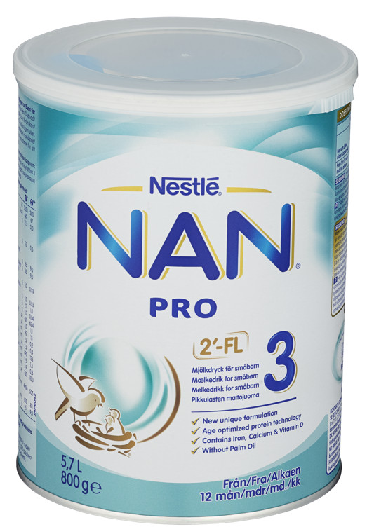 Nan Pro 3 fra 12mnd 800g Nestle - 🧾Kassalapp