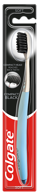 Colgate Tannbørste Compact Black - 🧾Kassalapp