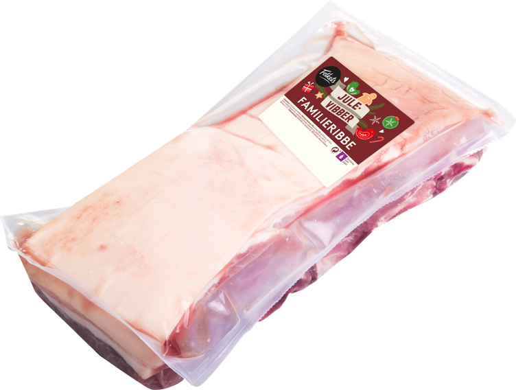 Svin Familieribbe Folkets Julevibber - Kassalapp®