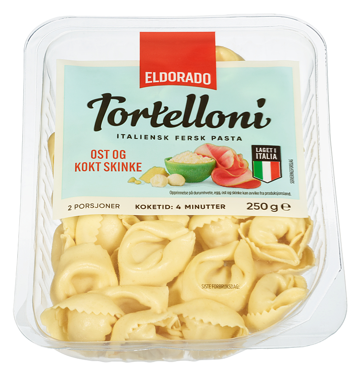 Tortelloni Skinke&Ost 250g Eldorado - 🧾Kassalapp