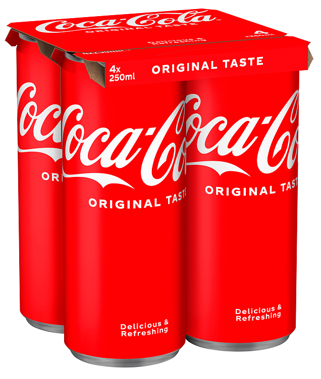 Coca-Cola 0,25lx4 boks - 🧾Kassalapp