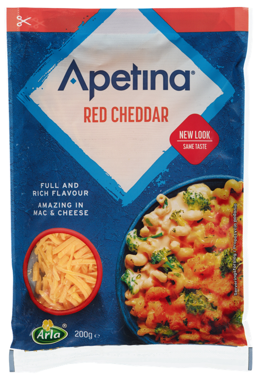 Rød Cheddar 200g Apetina - 🧾Kassalapp