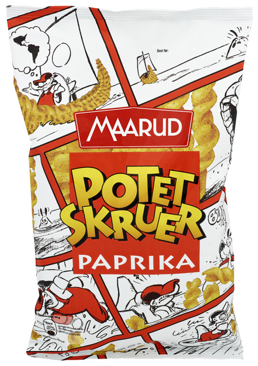 Potetskruer Paprika 90g Maarud - 🧾Kassalapp