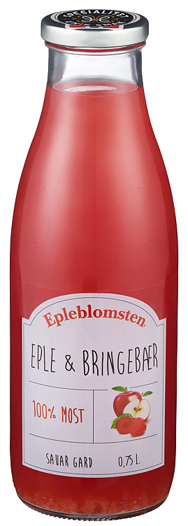 Eplemost Eple&Bringebær 0,75l Epleblomsten - 🧾Kassalapp