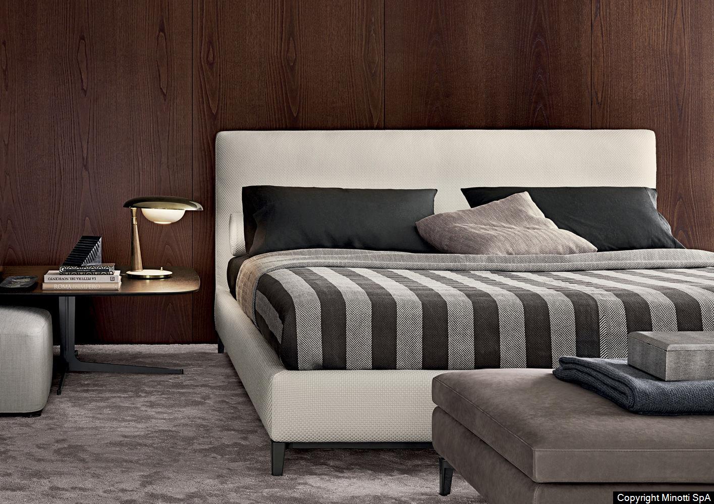 Minotti Andersen bed • Novalis.O • Experience elegance in luxury and light