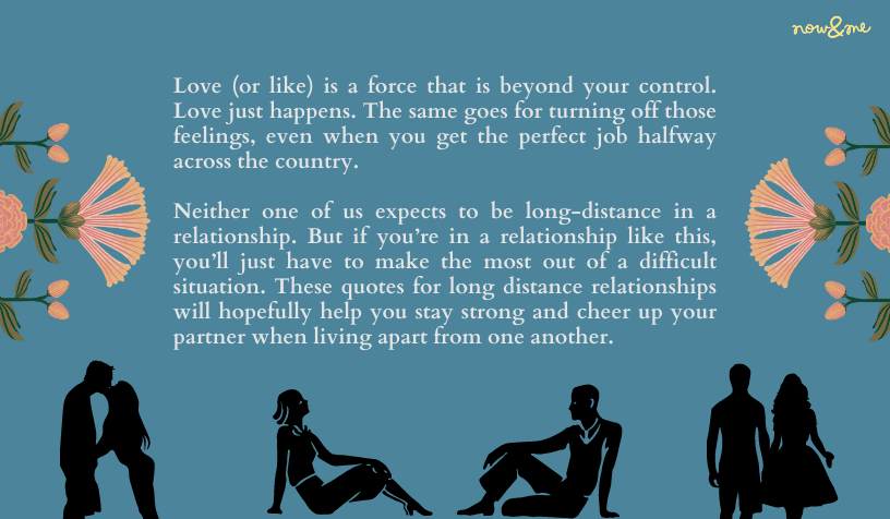Best 30 Long Distance Relationship Quotes for Every Emotion | Now&Me Blog