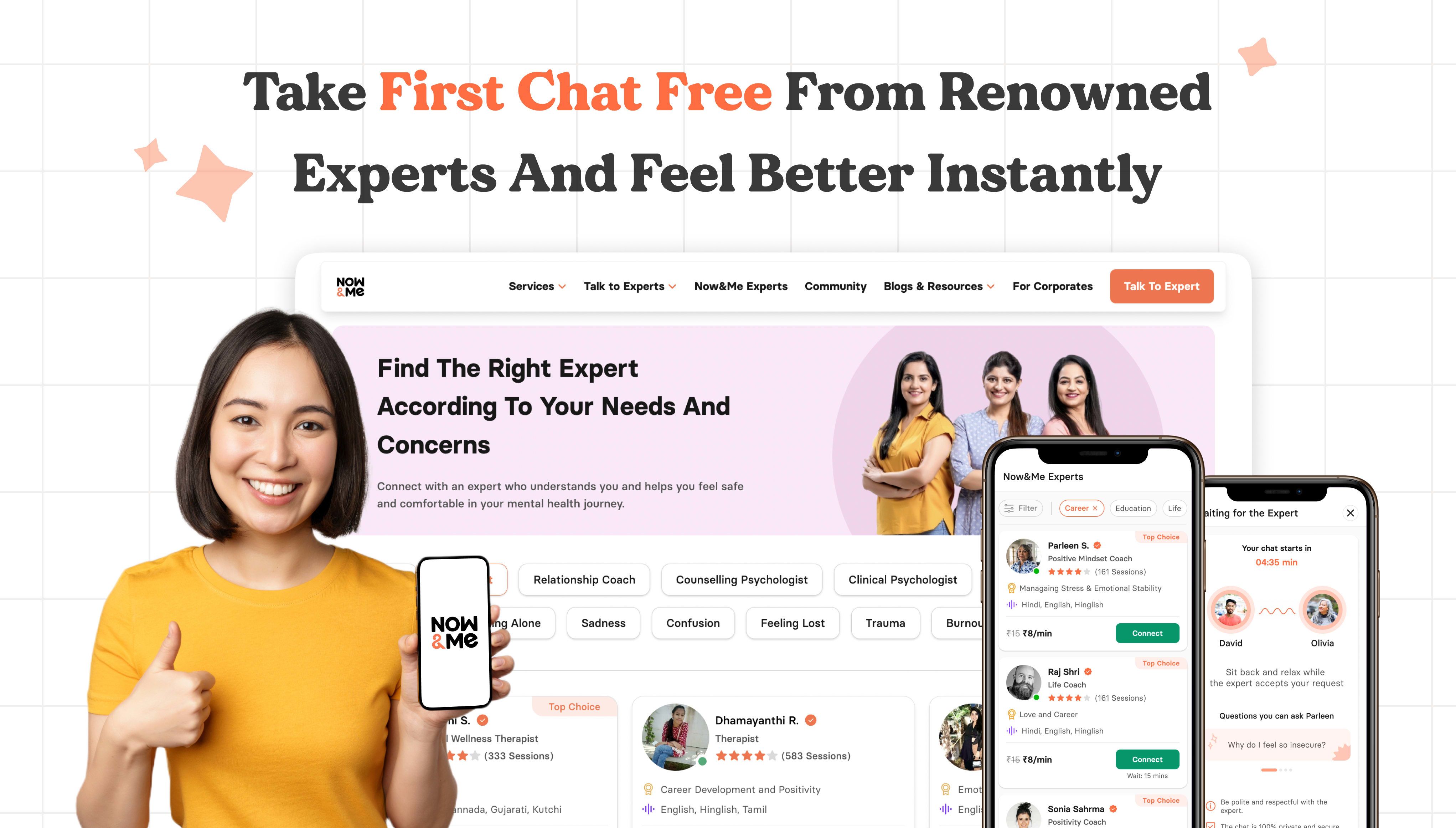 Free Online Counseling and Therapy | Now&Me Blog