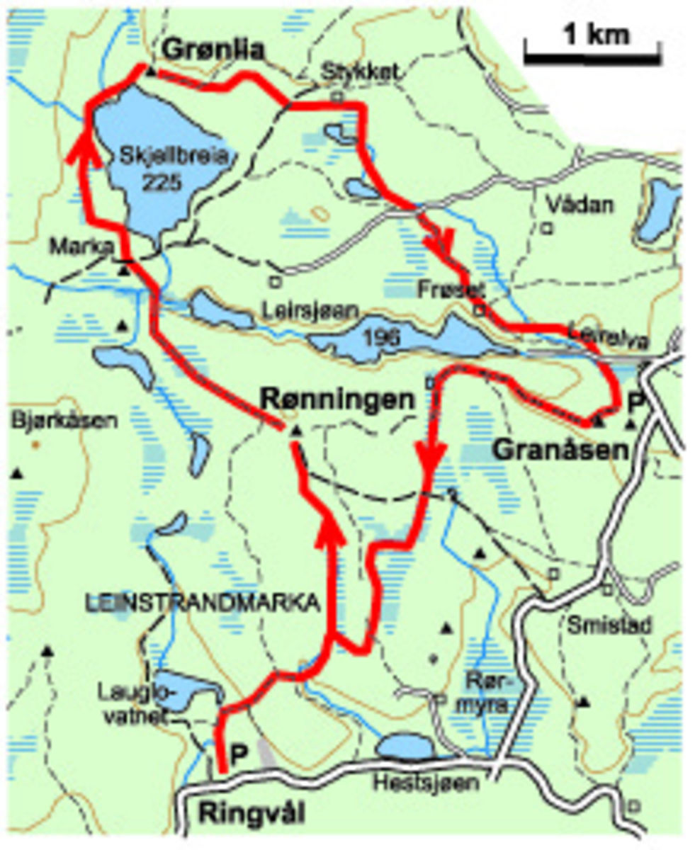 Fra hytte til hytte i Bymarka - 15km