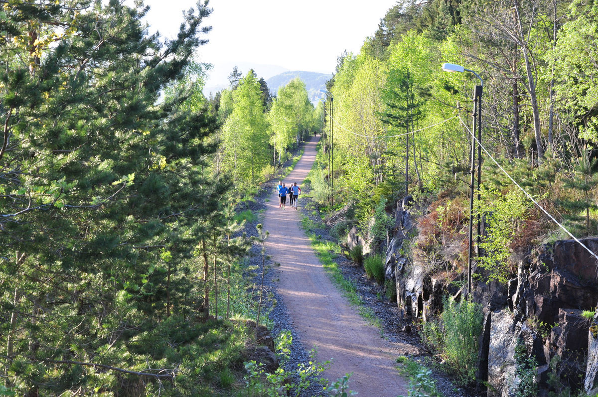 Kjekstadmarka på sykkel - Reistadlia - Liertoppen - Spikkestad
