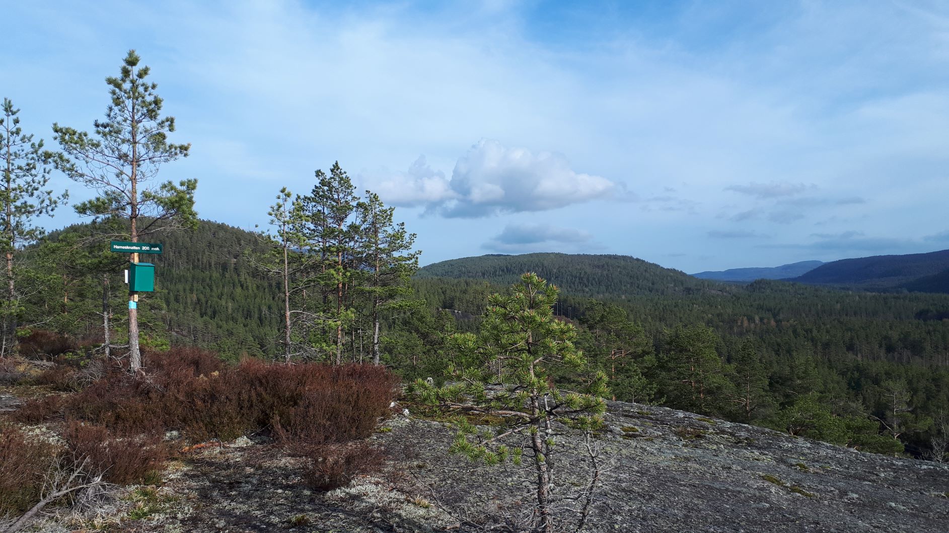 Harnesknatten, Kløvfjell/Simonstad/Åmli