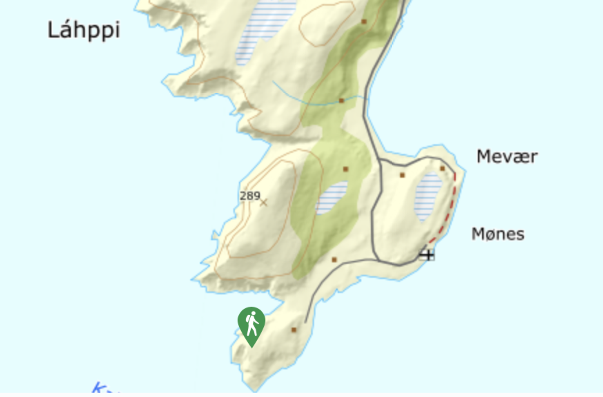 Fjellavløysingen, Loppa øy i Loppa