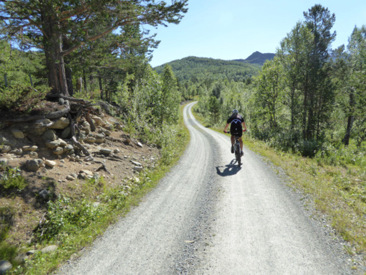 Sykkeltur i fjelldaler i Trollheimen