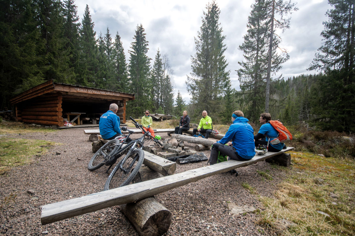 Sykkeltur fra Høyt og Lavt til Trollfoss via Haneval