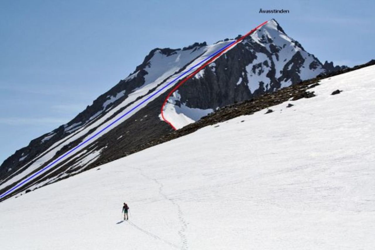 Topptur på ski til Åvasstinden 1233 moh og Kuvane fra Høgebakken | UT.no