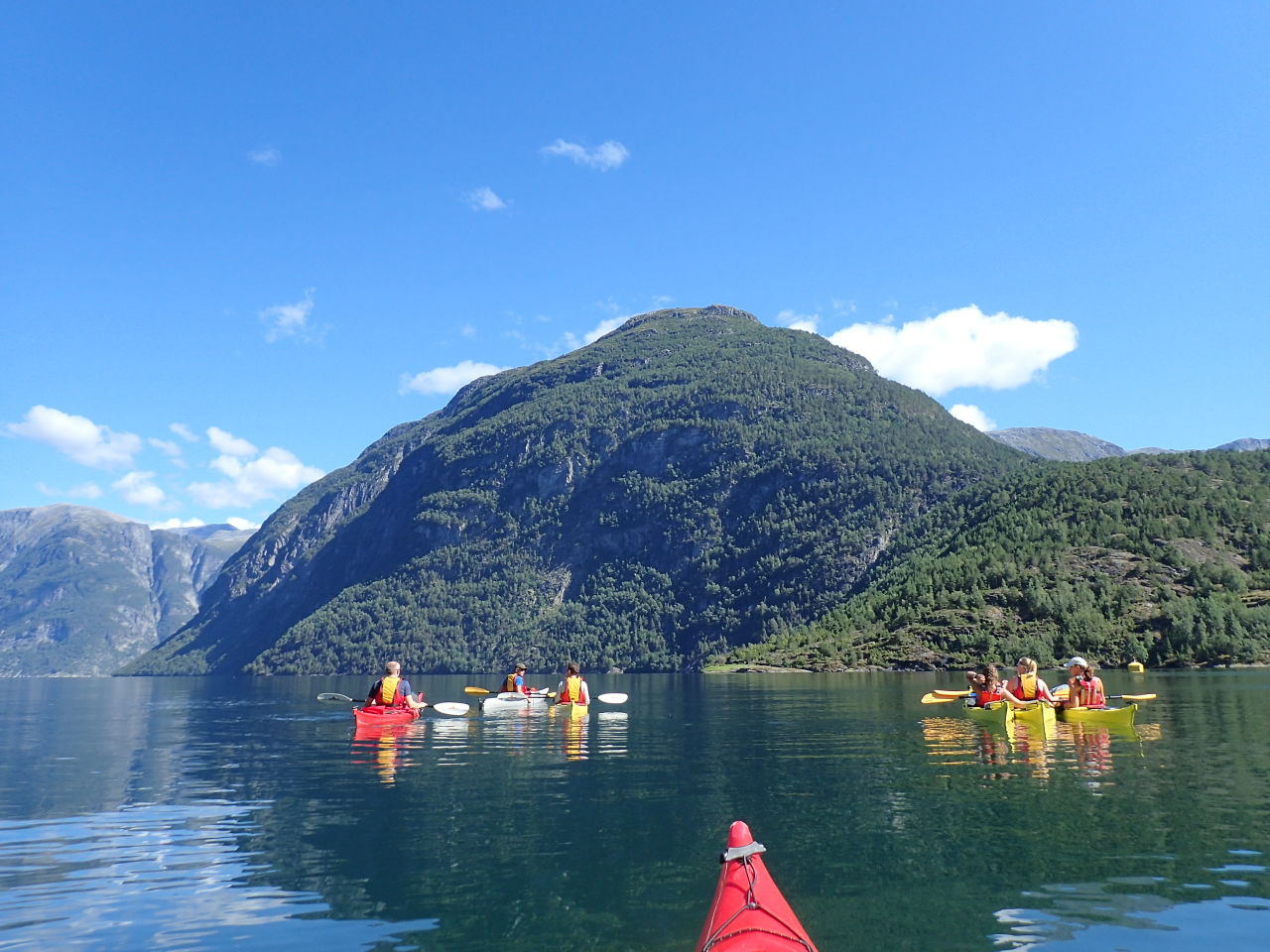 Padletur på Geirangerfjorden