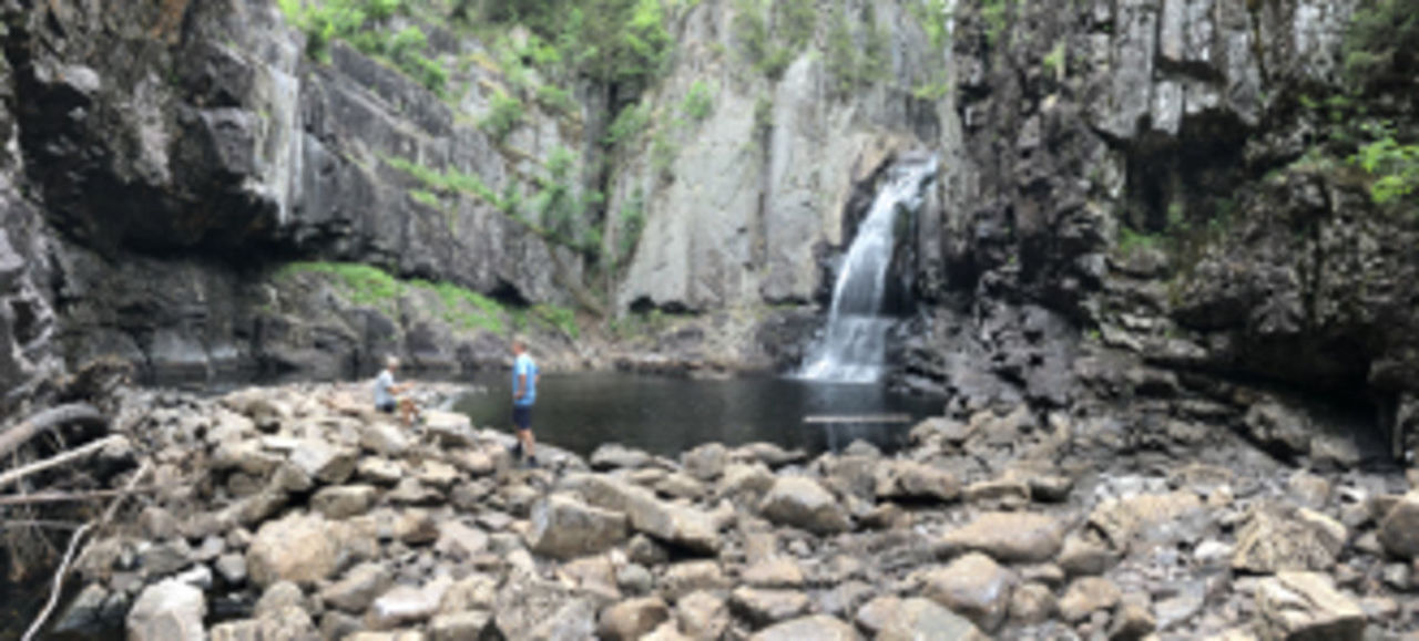 Sykkeltur fra Høyt og Lavt til Trollfoss via Haneval