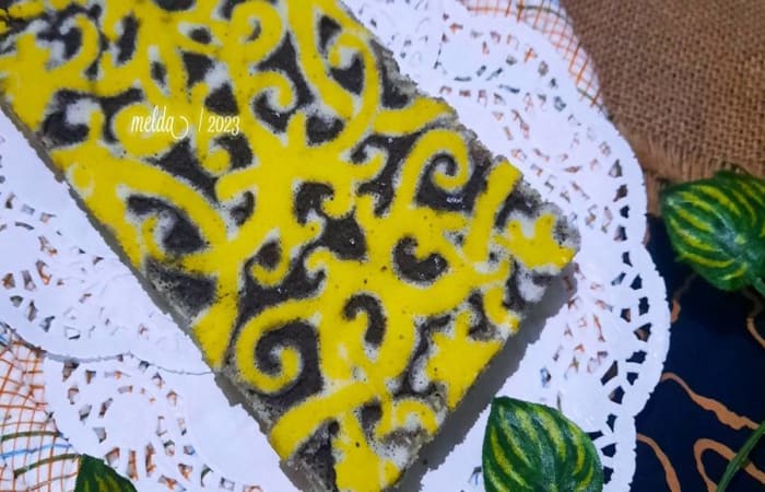 Resep Bolu Motif Batik Dayak Rasanya Maknyus - HarusTahu Food