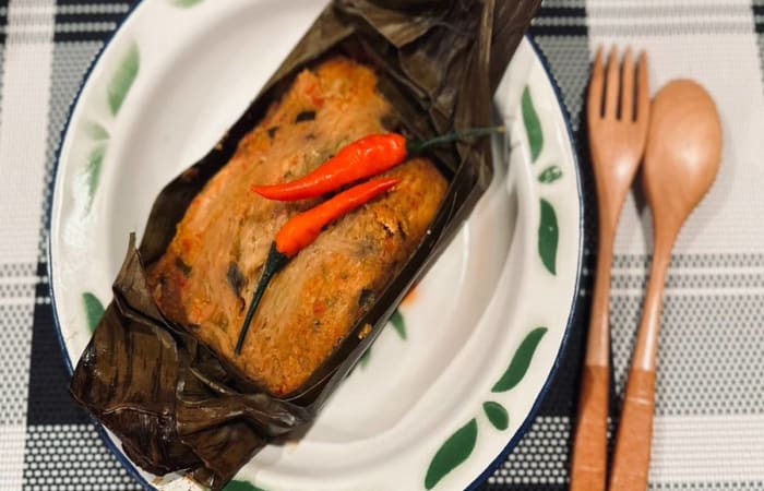 Resep Pepes Salmon Mangga Muda 3816 Rasanya Maknyus - HarusTahu Food