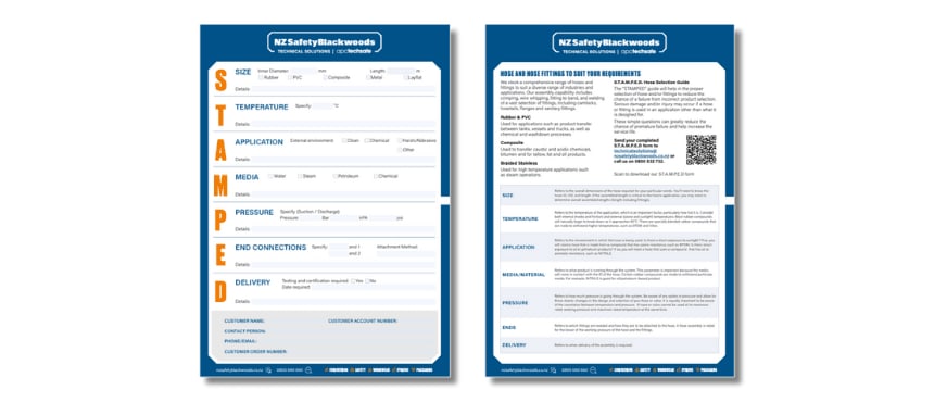 Hose manufacture & installation | NZ Safety Blackwoods