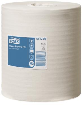 Tork M2 Basic Paper Centrefeed Roll 2ply White-160m (Case) for sale ...