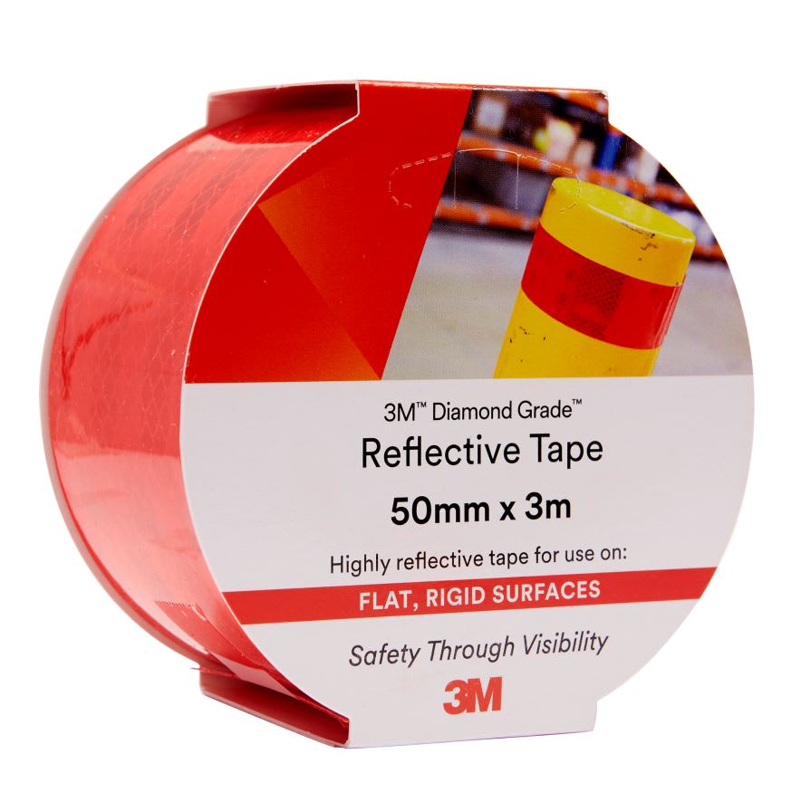 3M Diamond Grade Reflective Tape 983-72 Red-50mm x 3m-Roll for sale ...