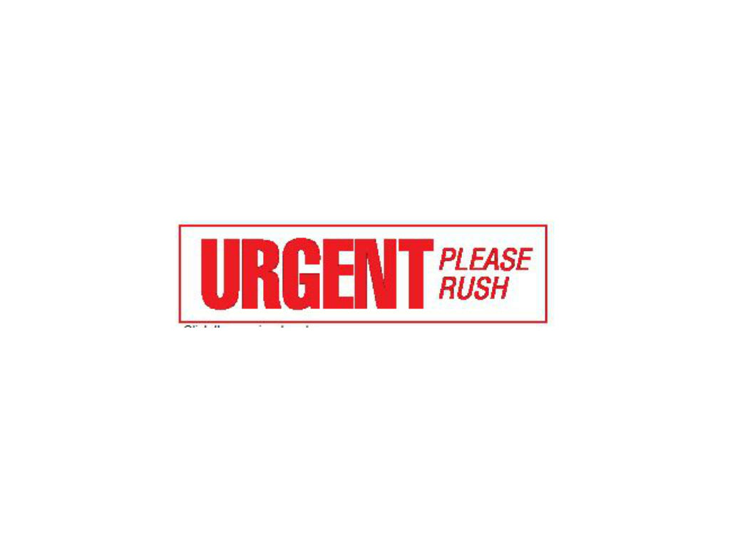 Urgent Please Rush Label-30 x 127mm-250-Box for sale - NZ Safety ...